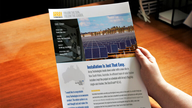 Parkes Solar Farm / Australia - ARRAY Technologies